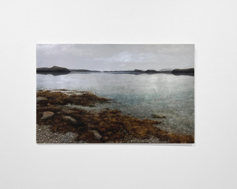 Lisa Lebofsky - THAT FOGGY MORNING ON THE SOUND, waterscape, lake ...