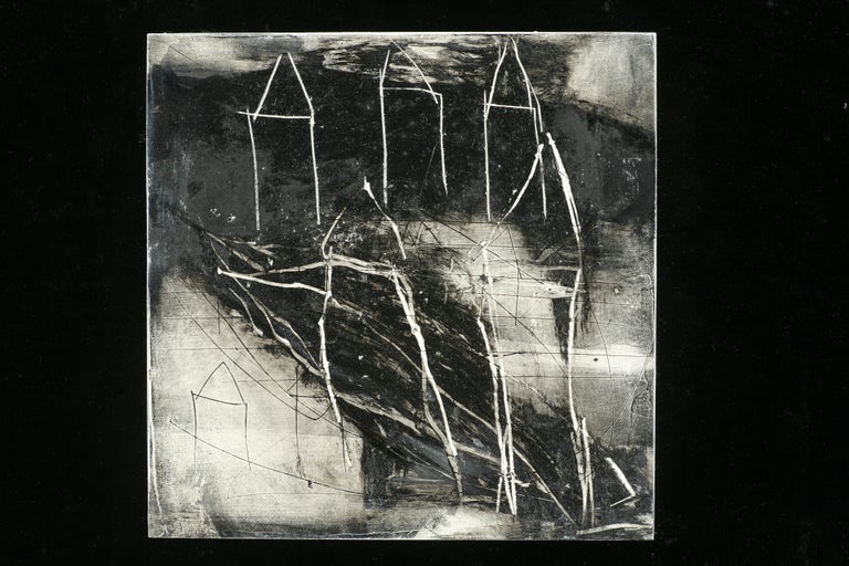 Lisa Lightman - Black and White Tree on Board For Sale at 1stDibs
