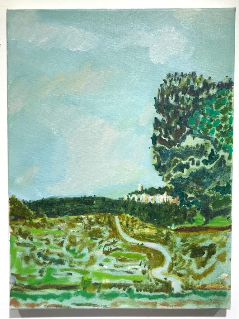 Lisa Sanditz - Landscape Color Study, Summer Tree For Sale at 1stDibs