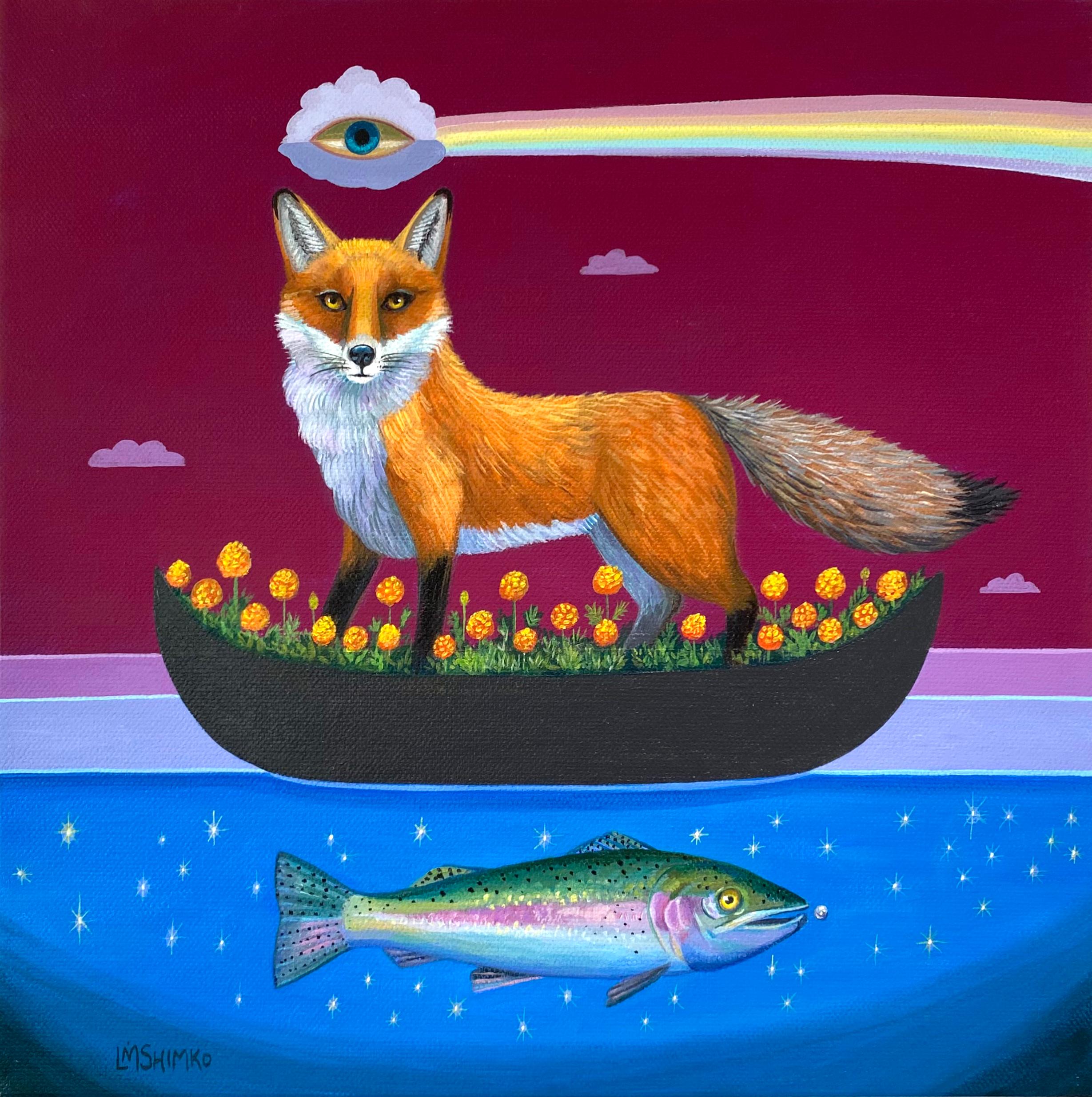 Lisa Shimko - Intuición Arcoiris Zorro Caléndula en venta en 1stDibs