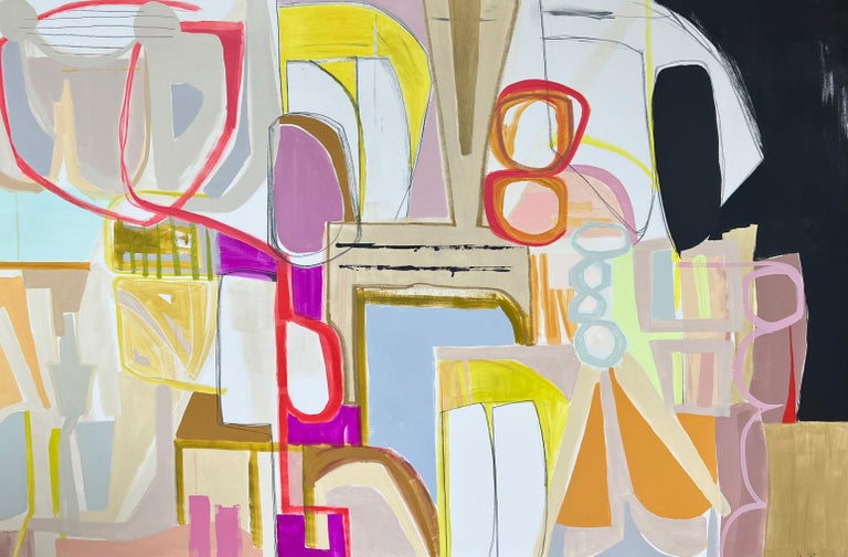 Lisa Zager - I Want to Be There by Lisa Zager, Large Oil on Canvas ...