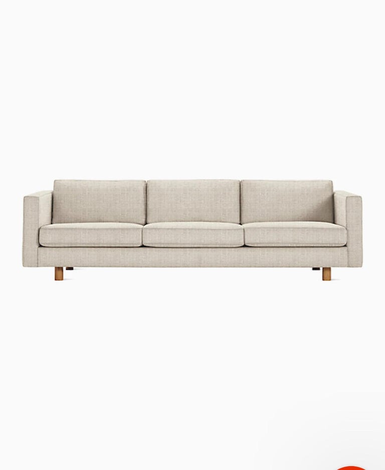 Lispenard Sofa by Herman Miller in Cream Upholstery and Walnut Legs at ...