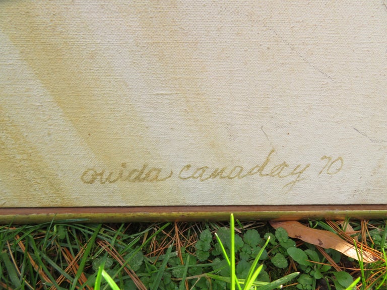Listed Artist Ouida Canaday 1970’s Portrait of Beautiful Young Woman ...