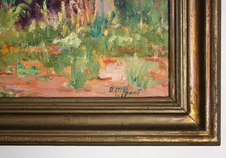 Listed San Diego Artist Bess Gilbert Impressionist Oil Painting Old ...