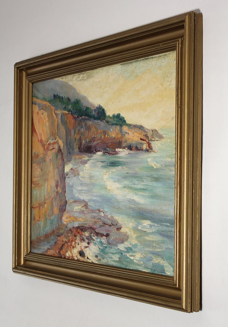 Listed San Diego Artist Bess Gilbert Impressionist Oil Painting Sunset ...