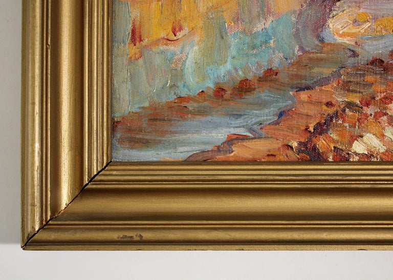 Listed San Diego Artist Bess Gilbert Impressionist Oil Painting Sunset ...