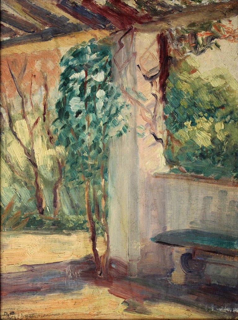 Listed San Diego California Artist Bess Gilbert Oil Painting Balboa ...