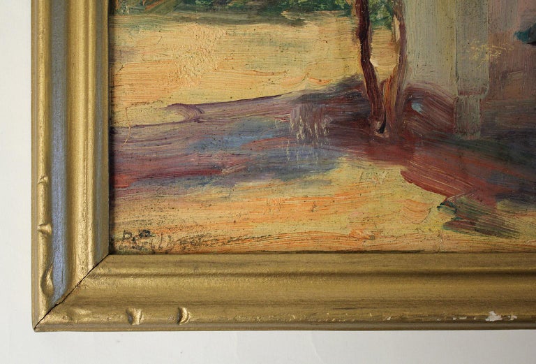 Listed San Diego California Artist Bess Gilbert Oil Painting Balboa ...