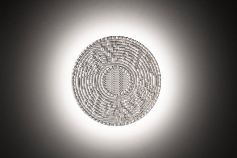LITHEA/Corbulas 90 Wall Light in Three-Dimensional Stone Panel by ...
