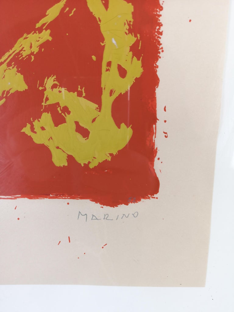 Lithograph after a Drawing by Marino Marini at 1stDibs