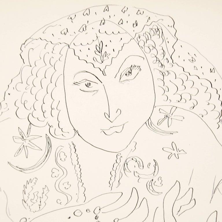 Lithograph After Original Matisse Drawing at 1stDibs