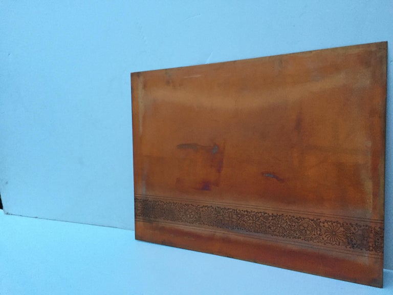 Lithograph Copper Plate For Sale at 1stDibs