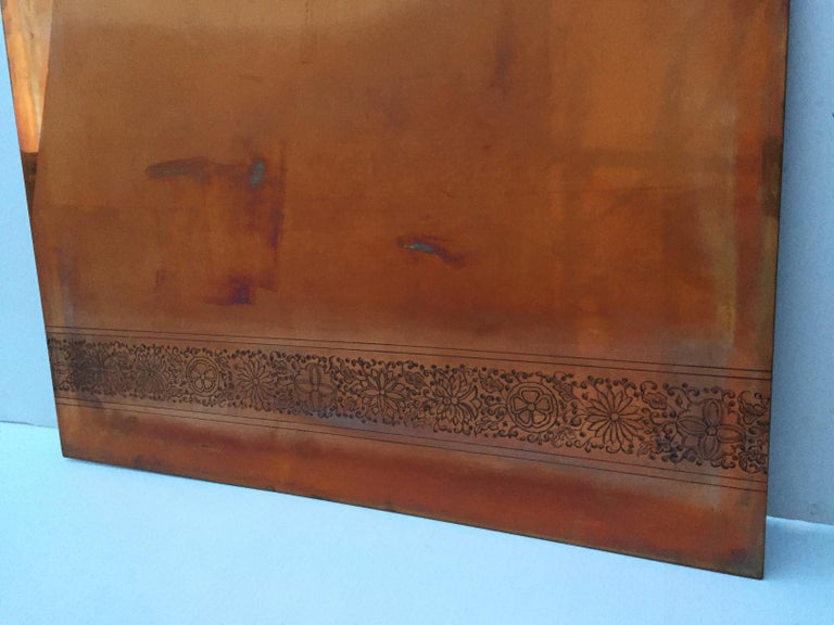 Lithograph Copper Plate For Sale at 1stDibs