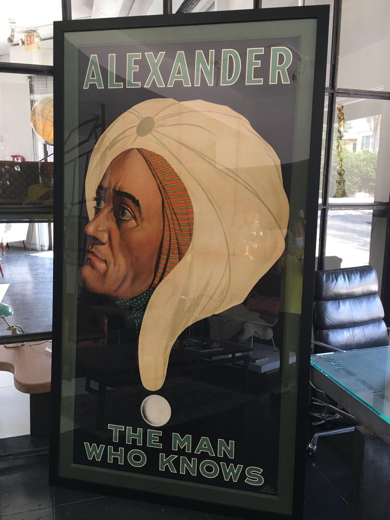 Huge Lithograph "Alexander The Man Who Knows" at 1stDibs