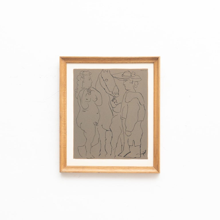 Lithography After Picasso 'Picador, Femme et Cheval', 1962 For Sale at ...