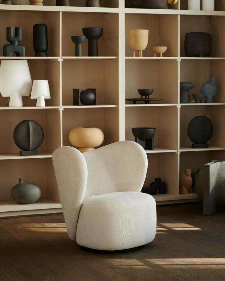 'Little Big Chair' Swivel Armchair by Norr11, Barnum Bouclé 15 For Sale ...