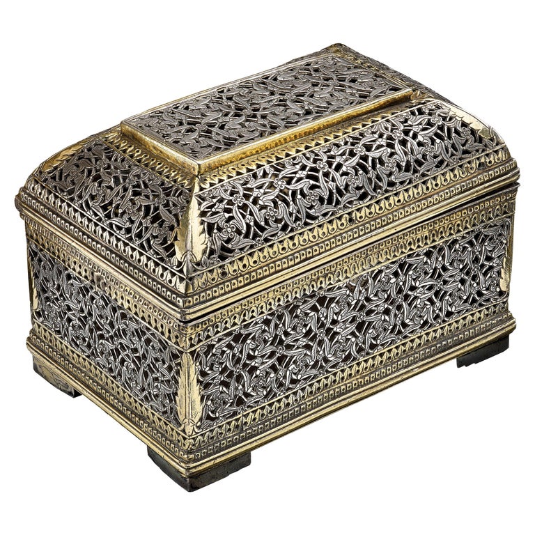Little Indo Portuguese Silver and Parcel Gilt Box, 17th Century ...