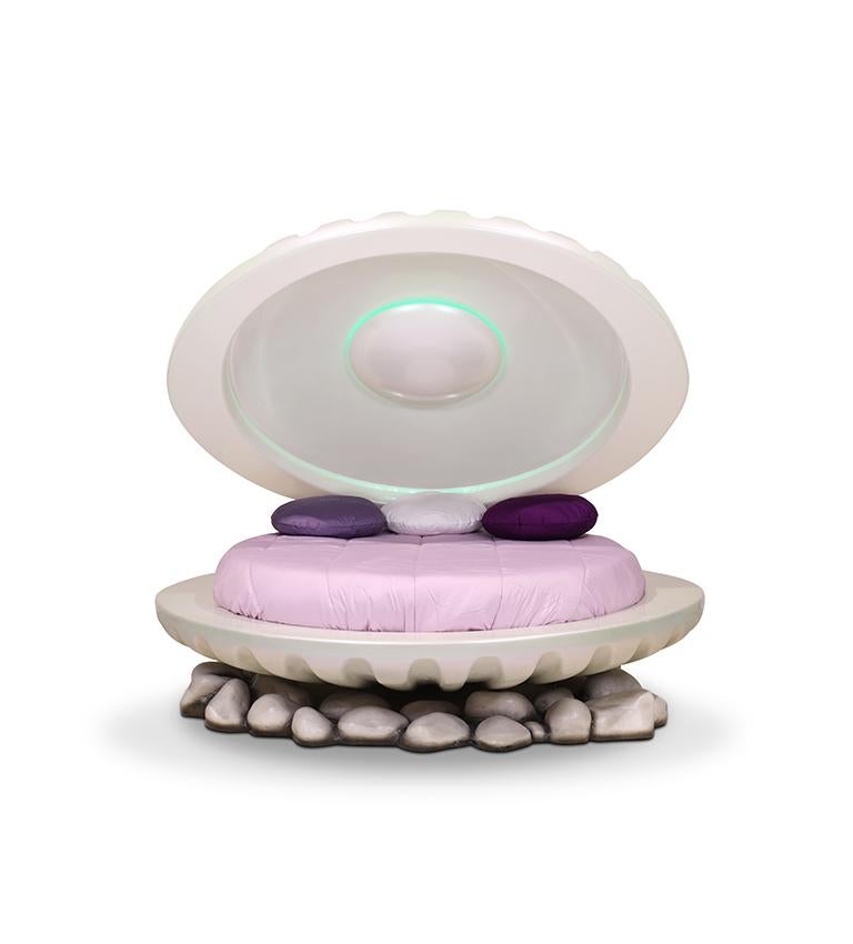 Little Mermaid Kids Bed in Ivory with Shell Cover by Circu Magical ...