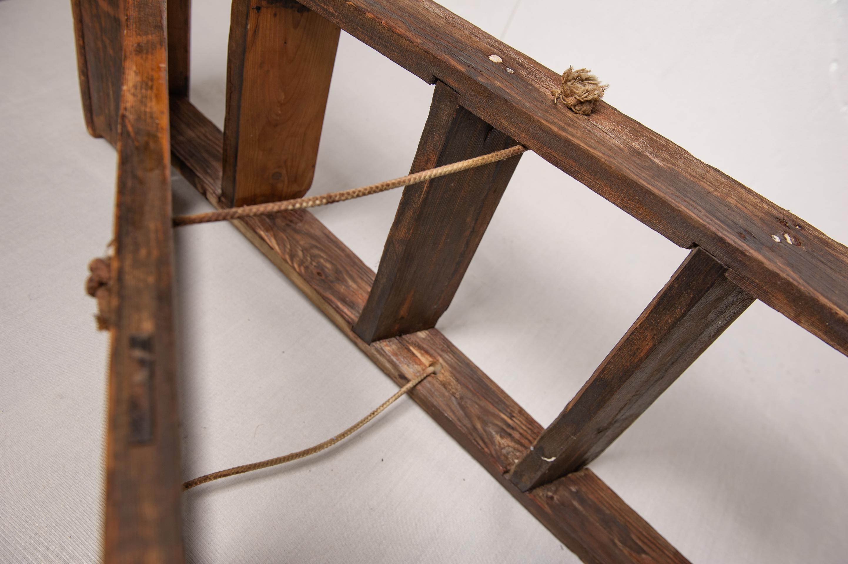 Little Old Library Ladder in "Wabi-Sabi" Conditions. For Sale at 1stDibs