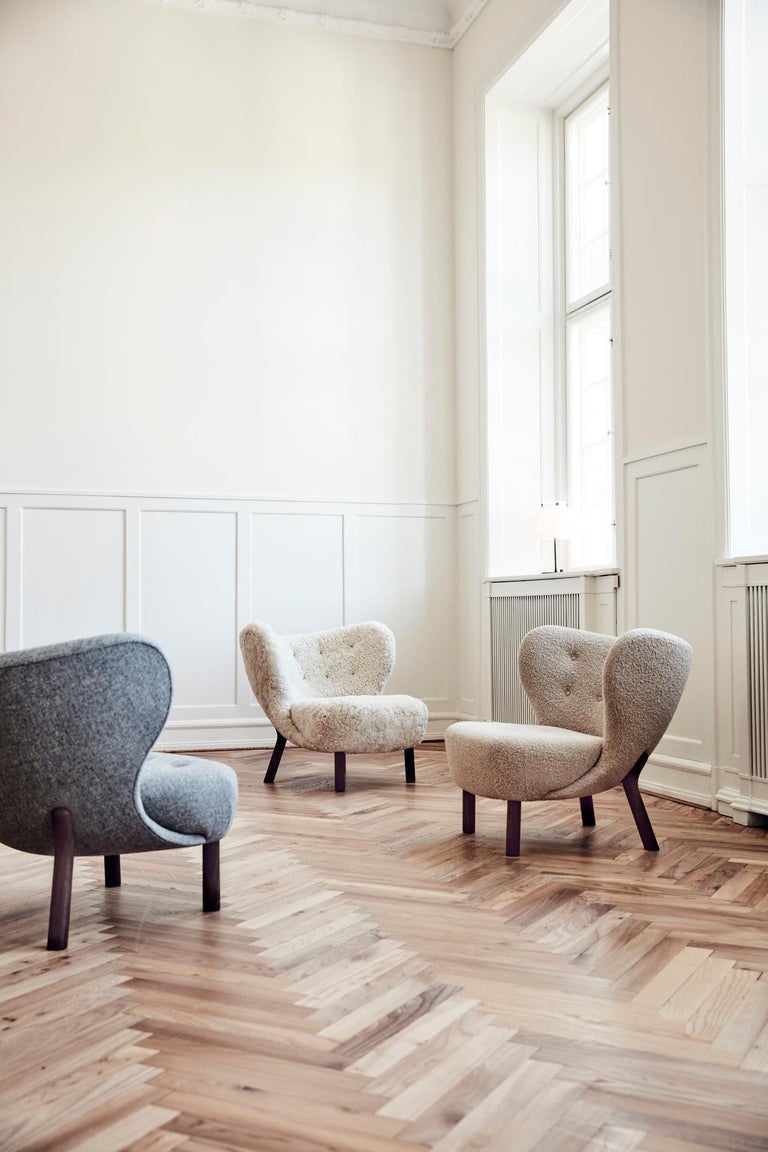 Little Petra VB1 and Pouf in Hallingdal130 and Walnut by Viggo Boesen ...