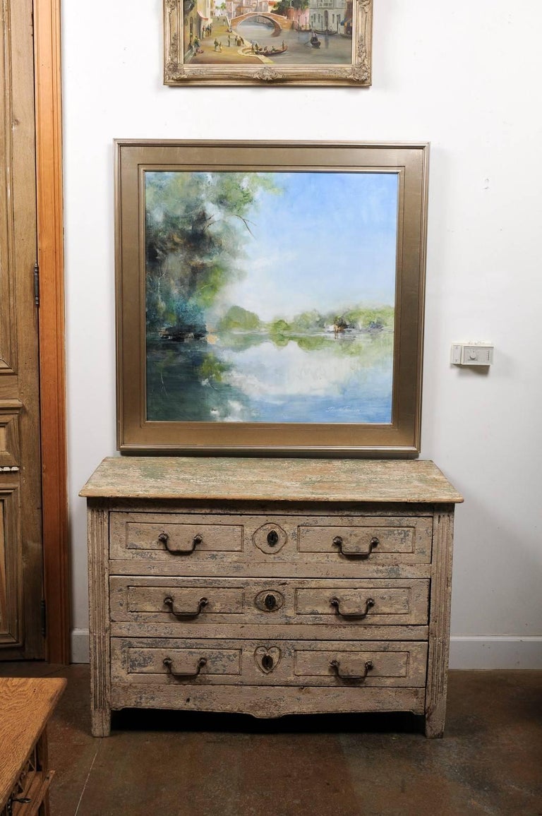 Little River, Square Landscape Painting by American Artist J. Austin ...