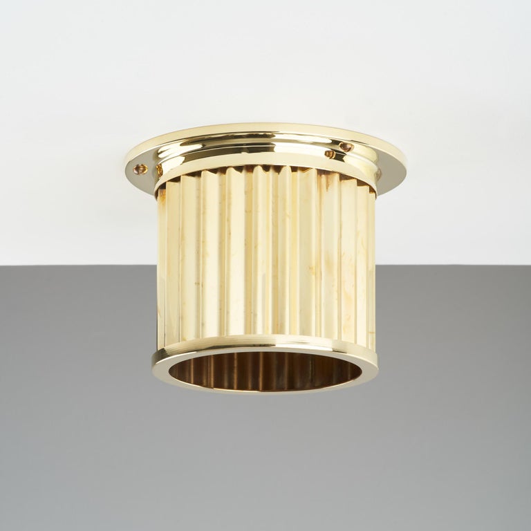 Littleton End Cap Spot Diffuser, Polished Brass Recessed Spot Light ...