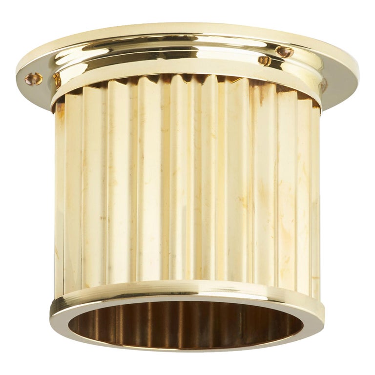 Littleton End Cap Spot Diffuser, Polished Brass Recessed Spot Light ...