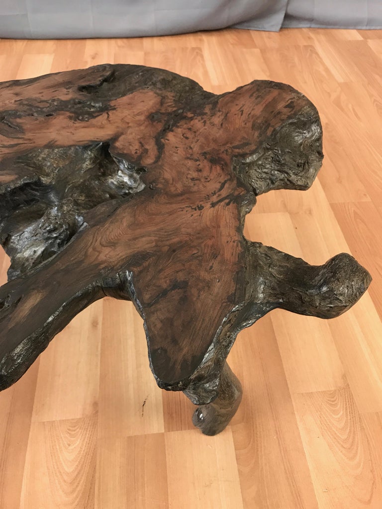 Live Edge Black Walnut Burl Coffee Table, 1960s at 1stDibs | black ...