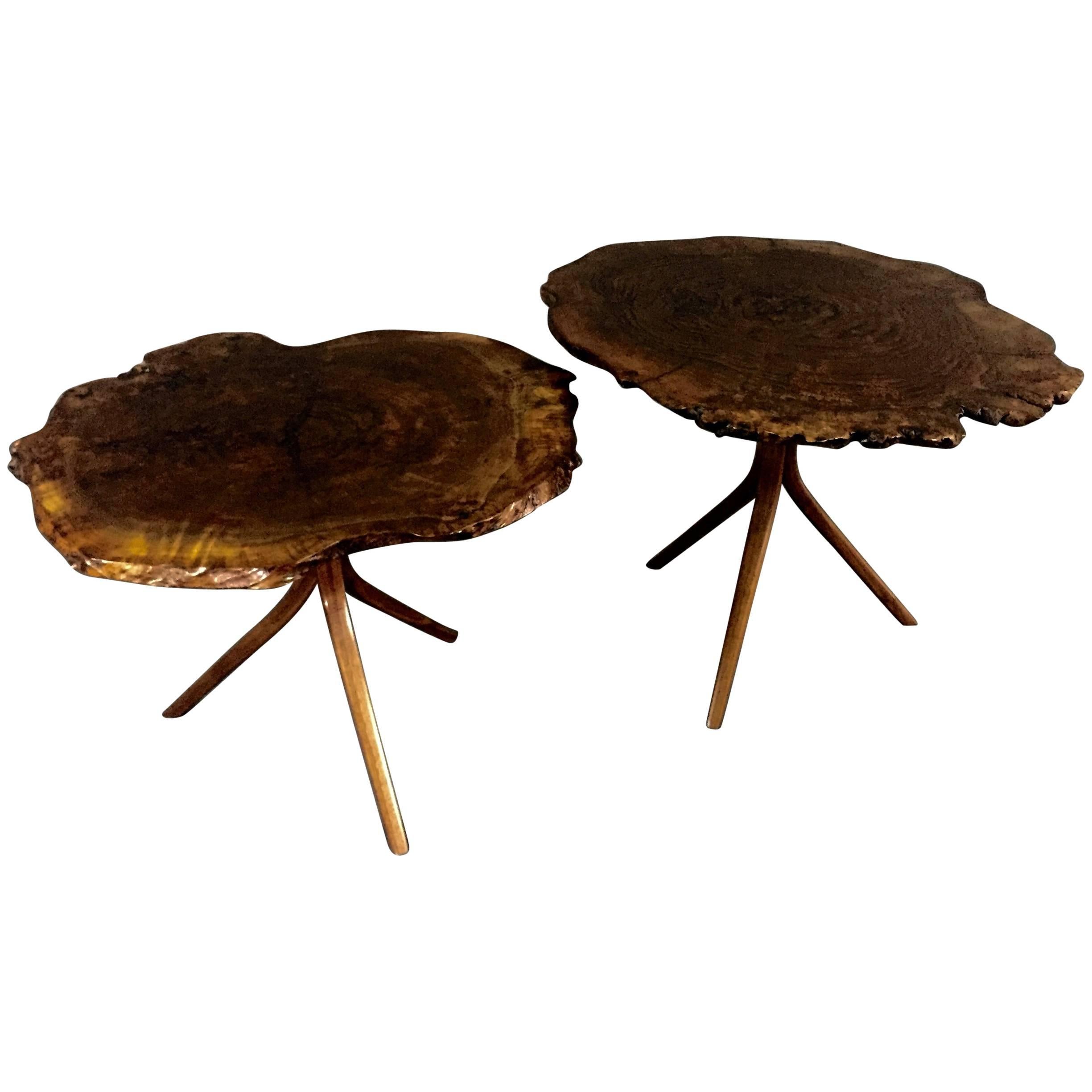 Live-Edge Claro Walnut and Bentwood Coffee Table, Daniel Oates For Sale ...