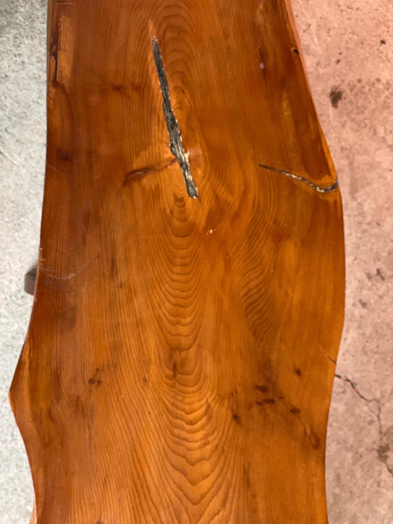 Live Edge Coffee Table Bench George Nakashima Style, circa 1960 at 1stDibs