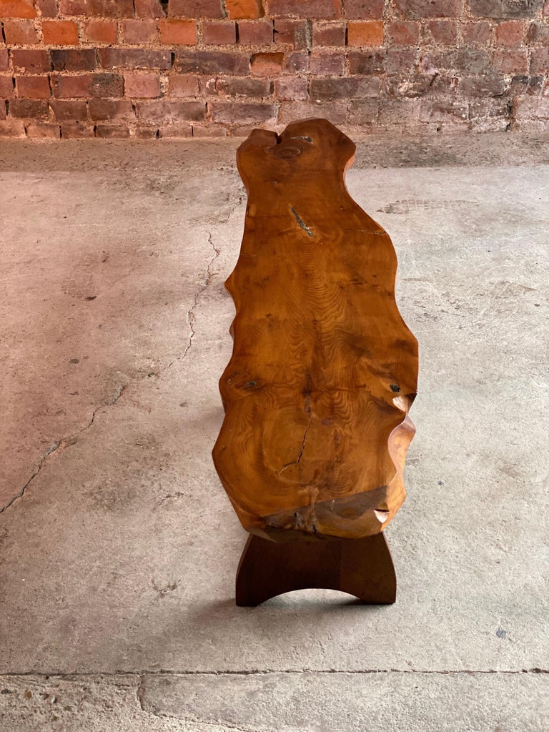 Live Edge Coffee Table Bench George Nakashima Style, circa 1960 at 1stDibs