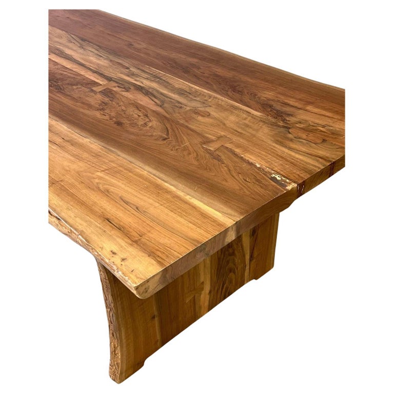 Live Edge Hardwood Slab Dining Table the Style of Nakashima For Sale at ...