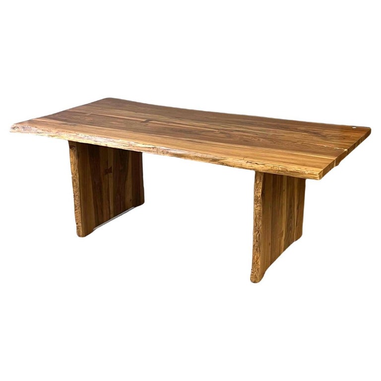 Live Edge Hardwood Slab Dining Table the Style of Nakashima For Sale at ...