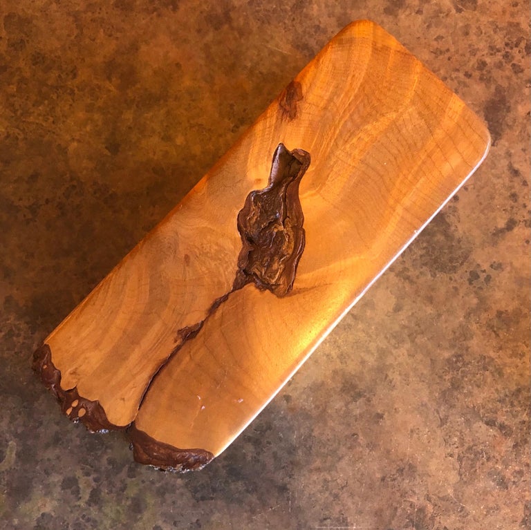 Live Edge in Maple Burl Wood Trinket Box For Sale at 1stDibs | live ...