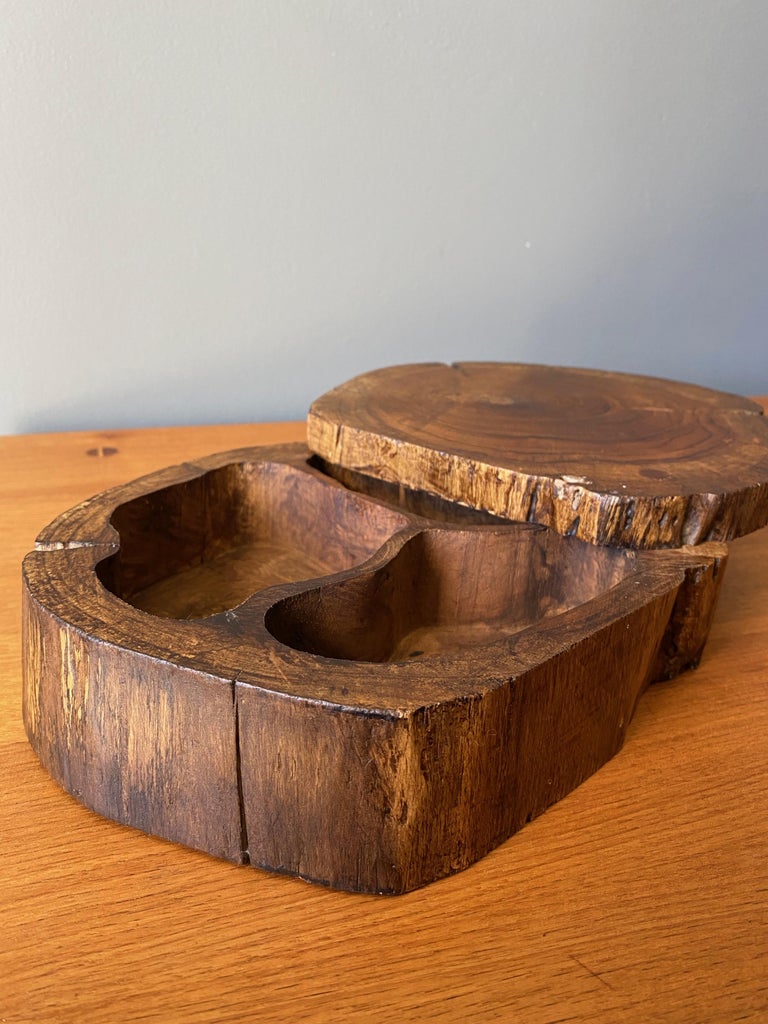Live Edge Lidded Wood Box at 1stDibs