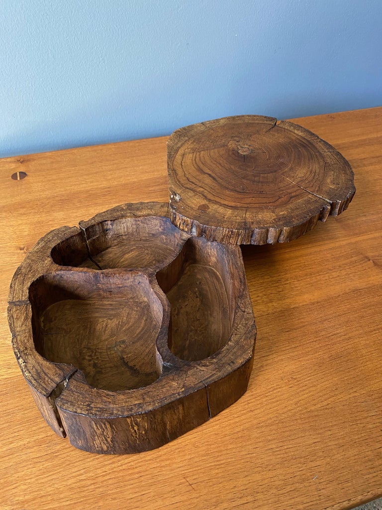 Live Edge Lidded Wood Box at 1stDibs