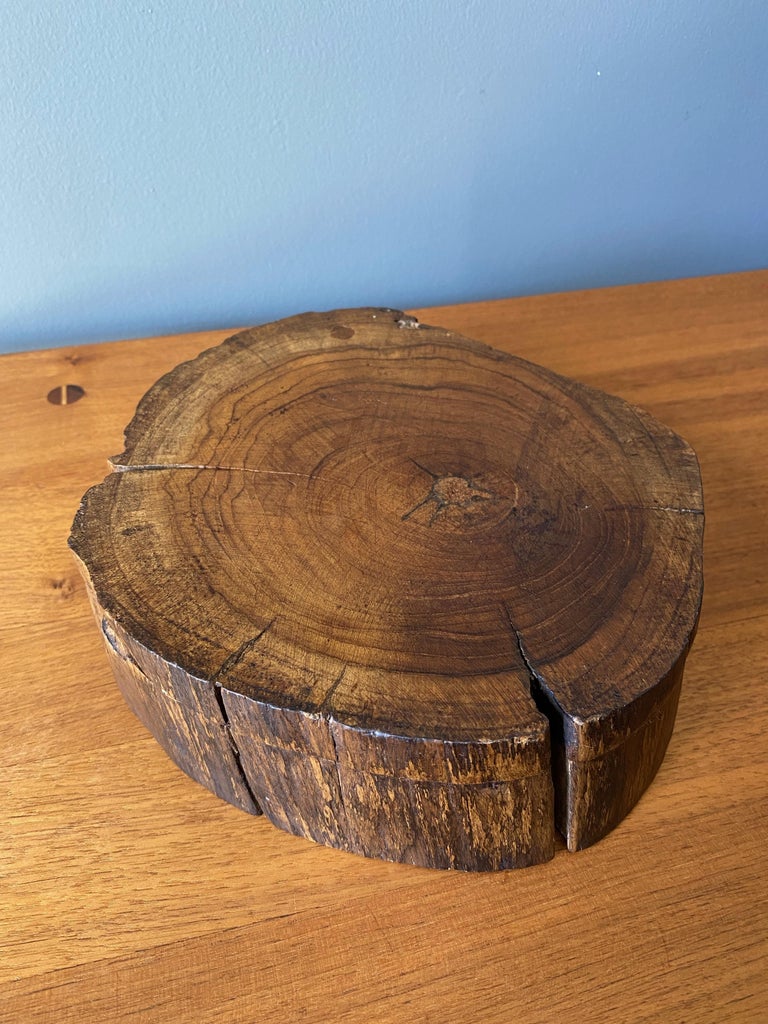 Live Edge Lidded Wood Box at 1stDibs