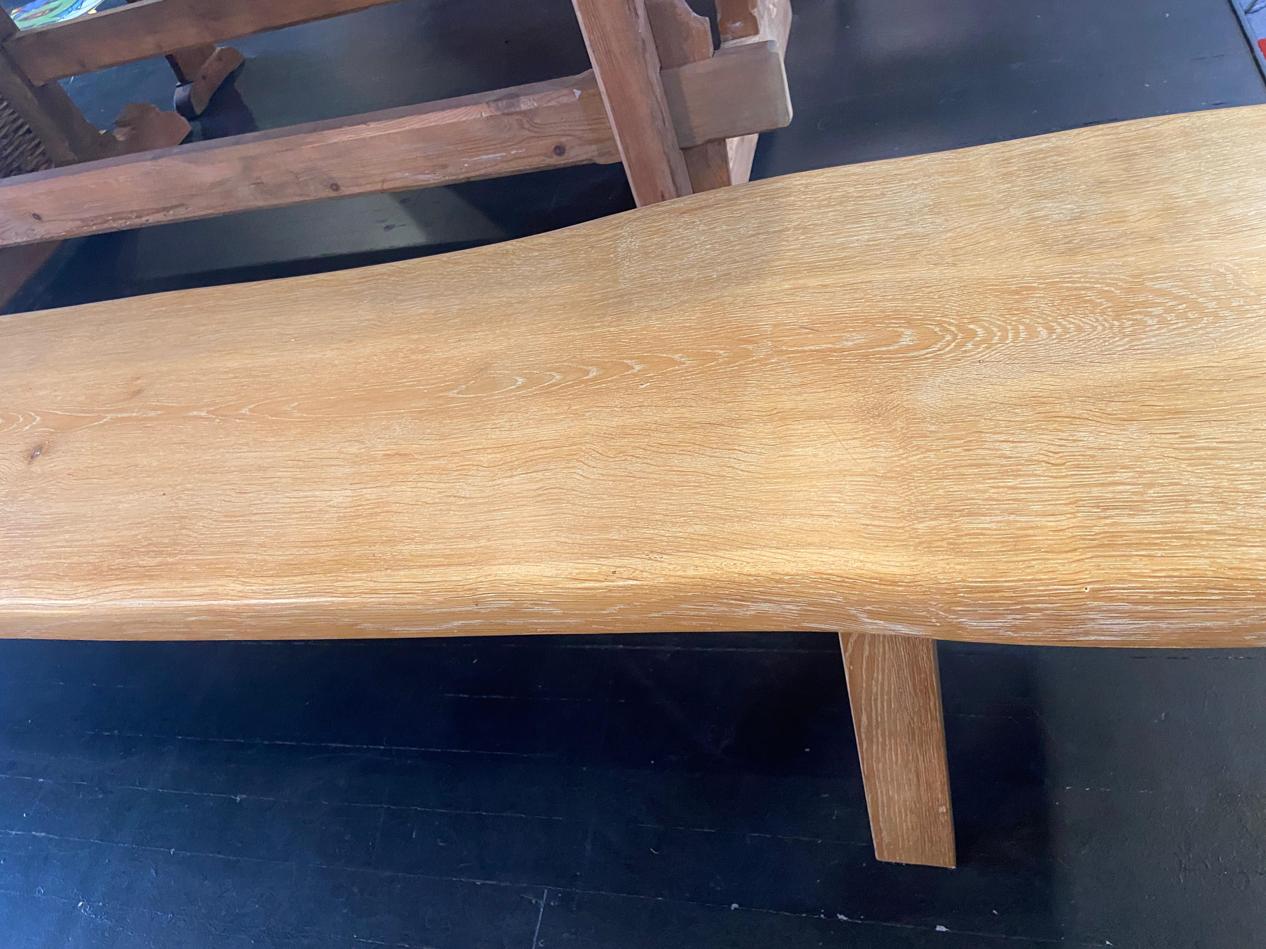 Live Edge White Oak Bench For Sale at 1stDibs | live edge benches for sale