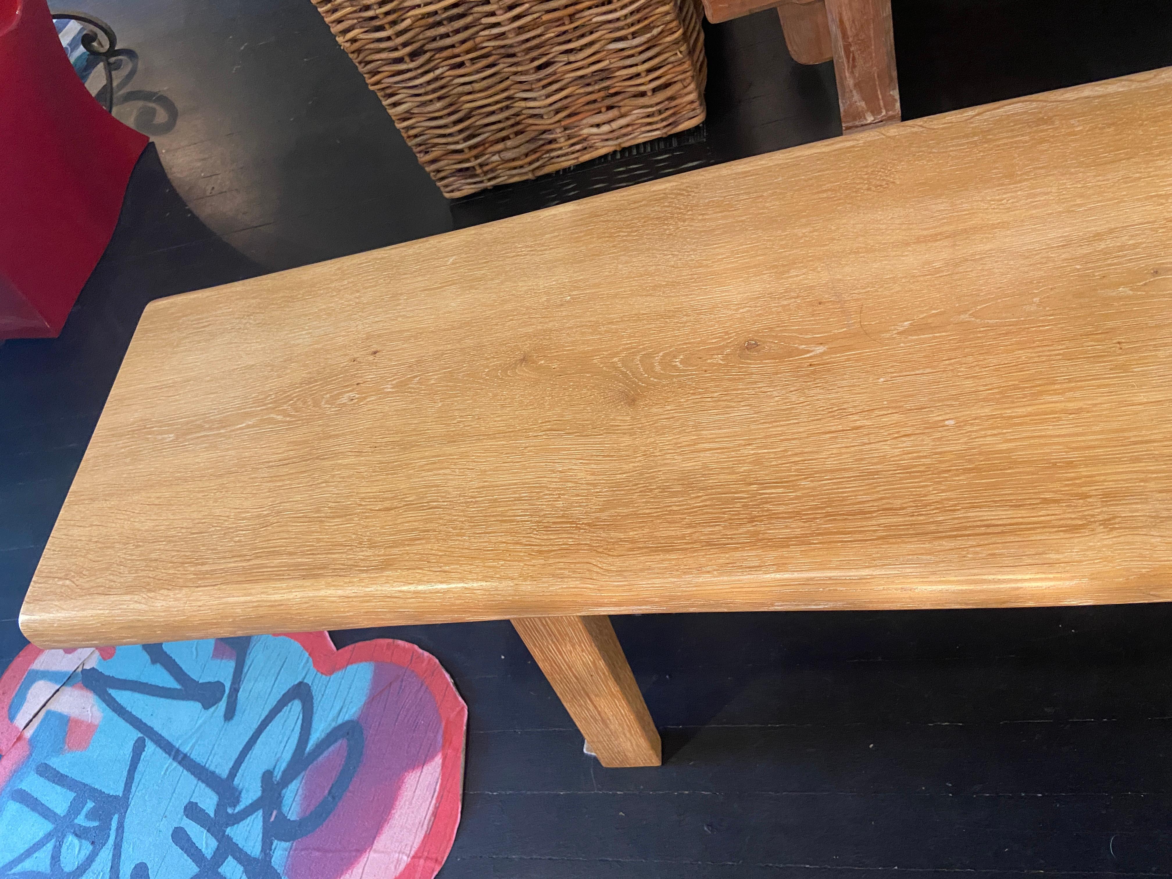 Live Edge White Oak Bench For Sale at 1stDibs | live edge benches for sale
