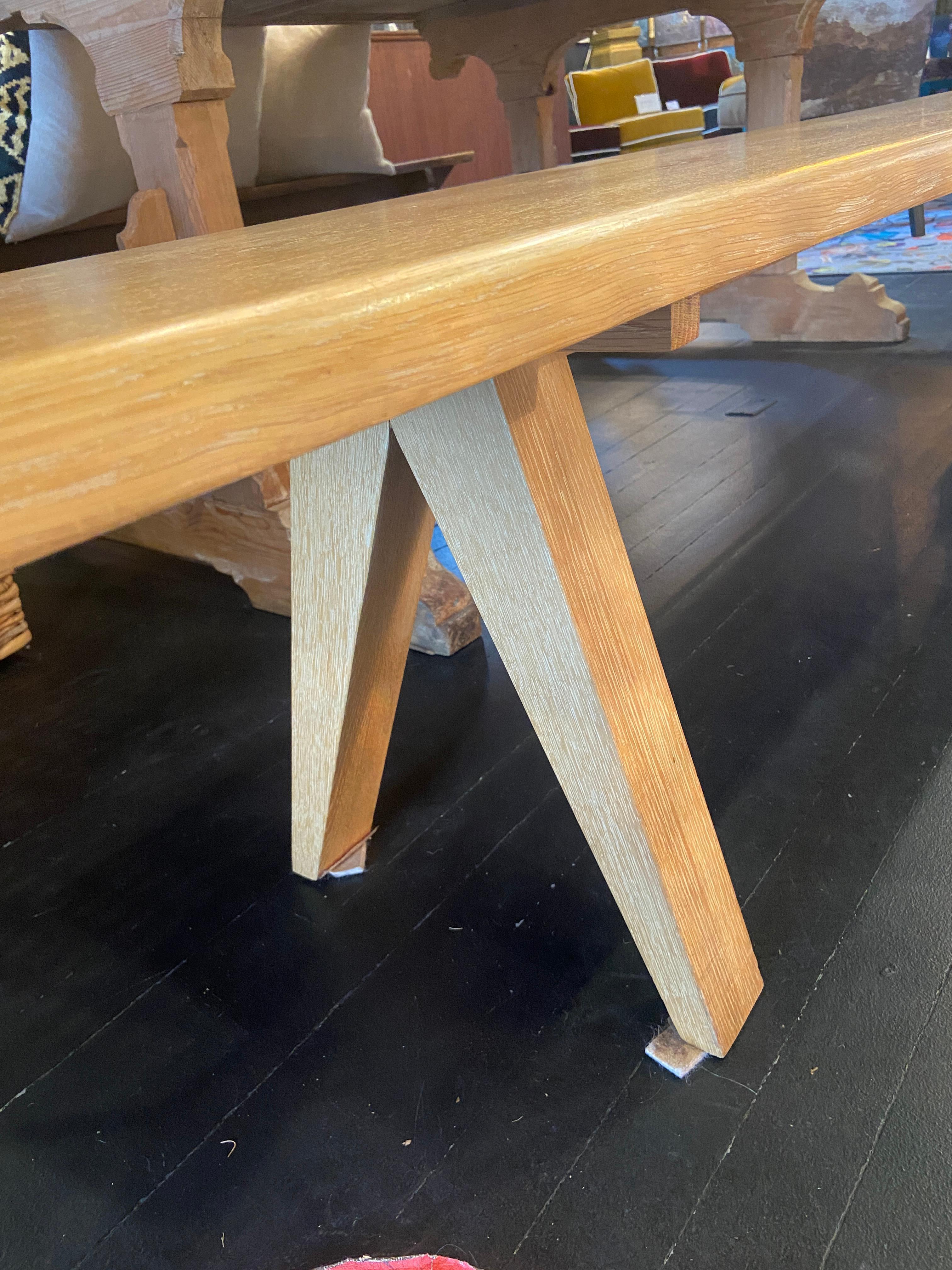 Live Edge White Oak Bench For Sale at 1stDibs | live edge benches for sale