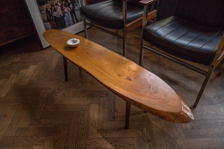 Live Edge Organic Wood Slice Coffee Table, circa 1960s at 1stDibs ...