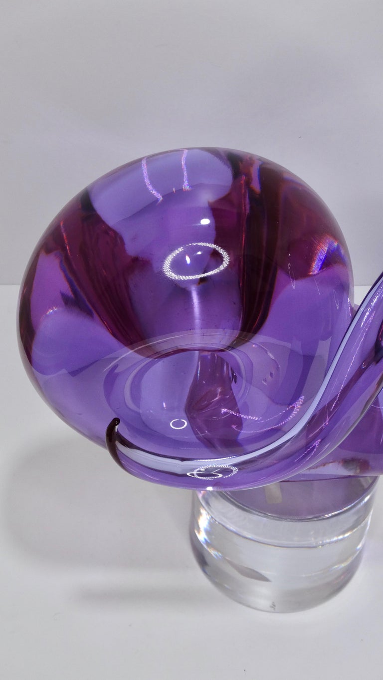 Livio Seguso Loop-Shaped Glass Sculpture For Sale at 1stDibs