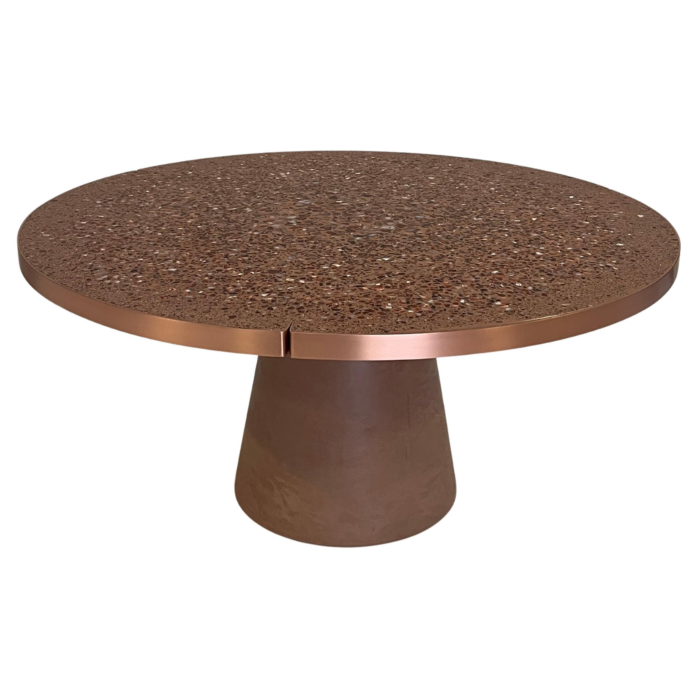 Liz Tables Terracotta Semi Precious Terrazzo Coffee Table For Sale at ...