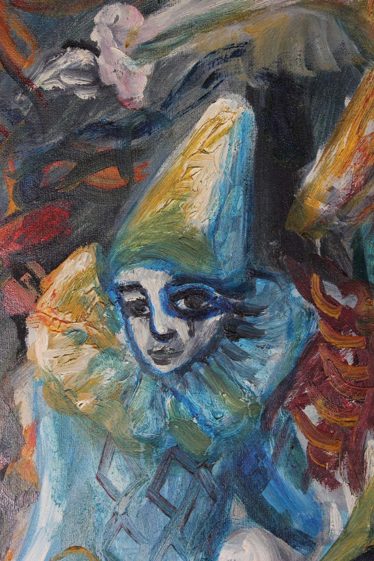 Lizanne - Lizanne - 1973 Oil, The Circus For Sale at 1stDibs