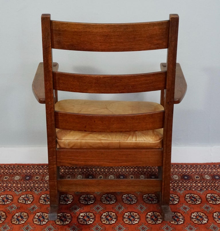 L&JG Stickley Rocking Armchair Rocker #827 at 1stDibs | stickley rocker ...