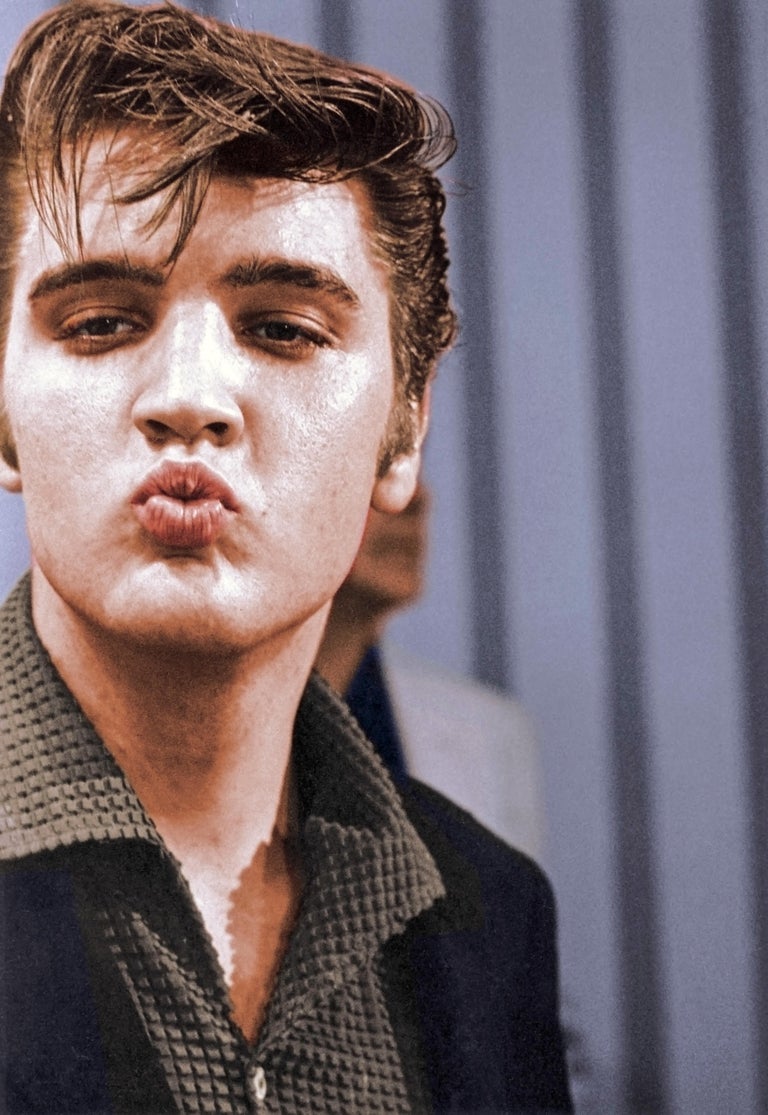 Lloyd Dinkins - Elvis: "The Kiss" Colorized Fine Art Print For Sale at ...
