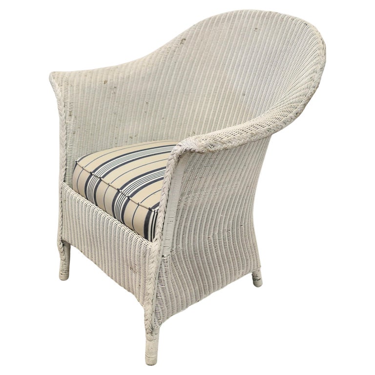 Lloyd Loom Easy Chair Delightful Shabby Lloyd Loom Armchair For Sale at ...