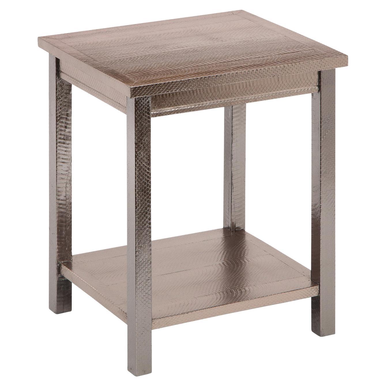 Lobel Originals Tall Telephone Table in Snake Skin 2022 For Sale at 1stDibs