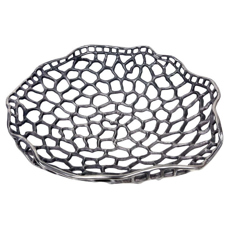 L'Objet Large Cast Metal Sculptural Centerpiece Bowl For Sale at 1stDibs