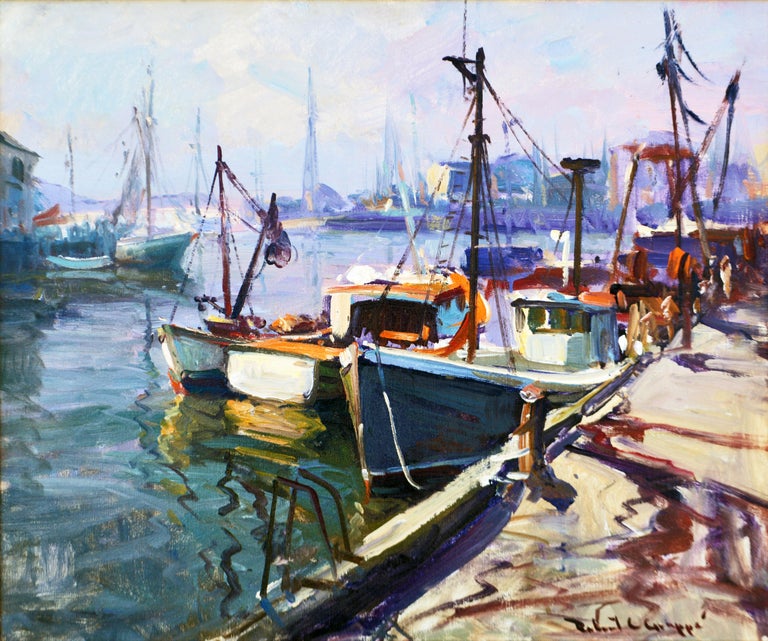 'Lobster Boats' Original Gloucester Impressionist Oil by Robert C ...